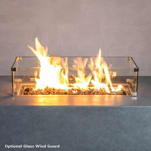 Starfire Designs Beton Rectangle Concrete LPT Fire Pit